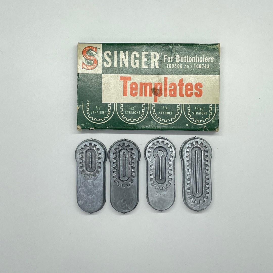 Vintage Singer Buttonholer Templates | for Buttonholers 160506 and ...
