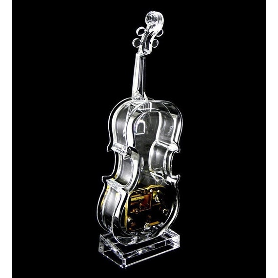 Crystal Figurines Violins