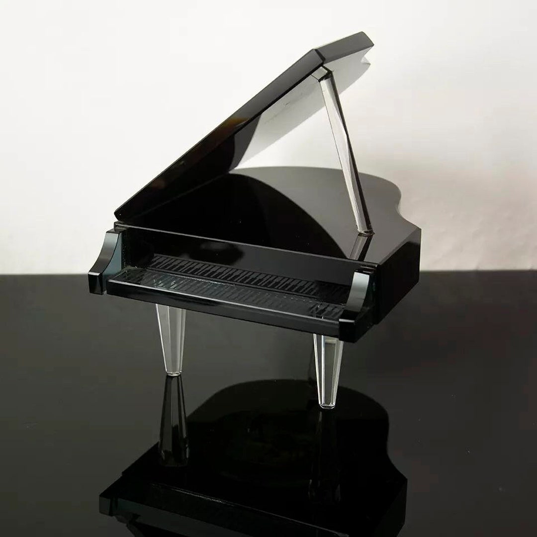 High Quality Crystal Grand Piano Glass Piano Figurine Music - Etsy