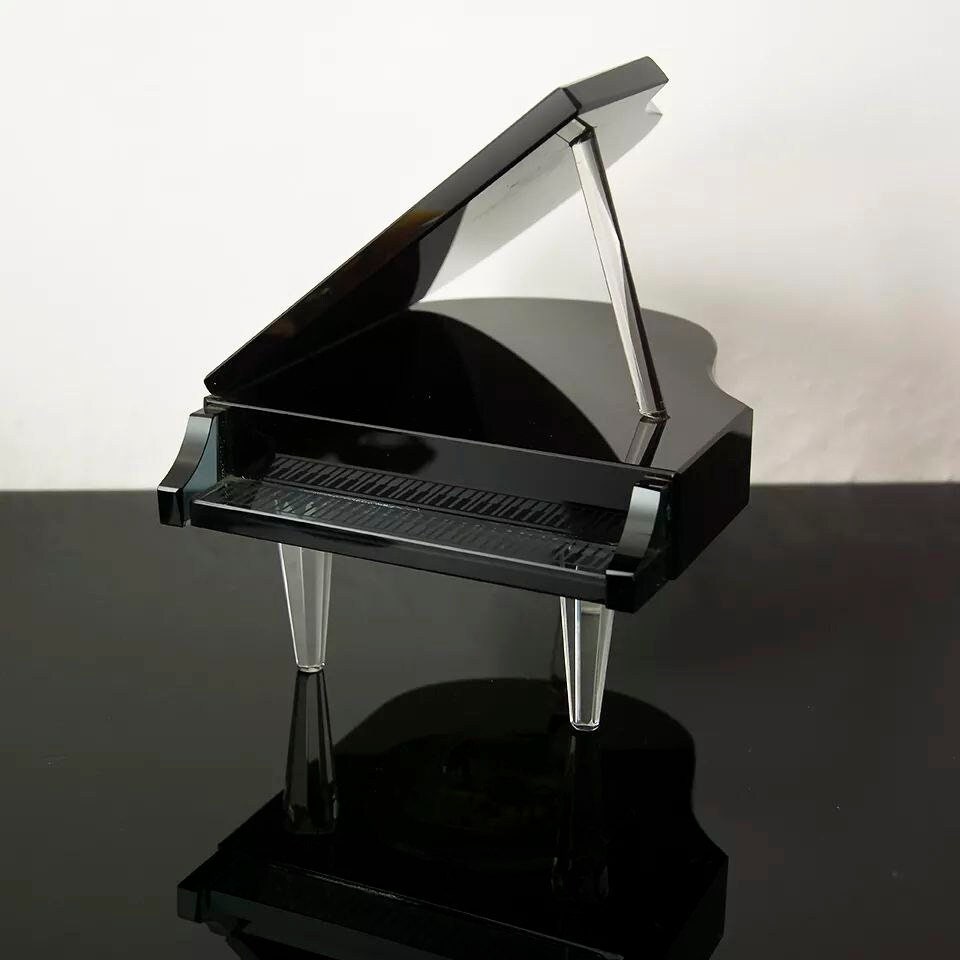 High Quality Crystal Grand Piano Glass Piano Figurine Music - Etsy