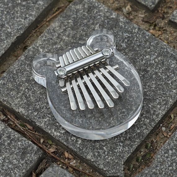Bear Shaped Glass Kalimba Acrylic Glass Mini Instrument 8 - Etsy