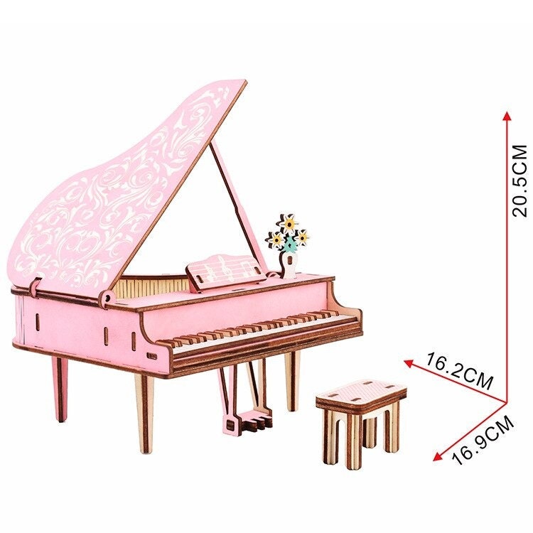 Pink Baby Grand Piano