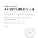 You Are Not Alone - Digital Poetry Print, Printable Poem, Inspiring ...