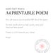 Sparkle Poem Print - Minimalist A4 Digital Download - Etsy UK
