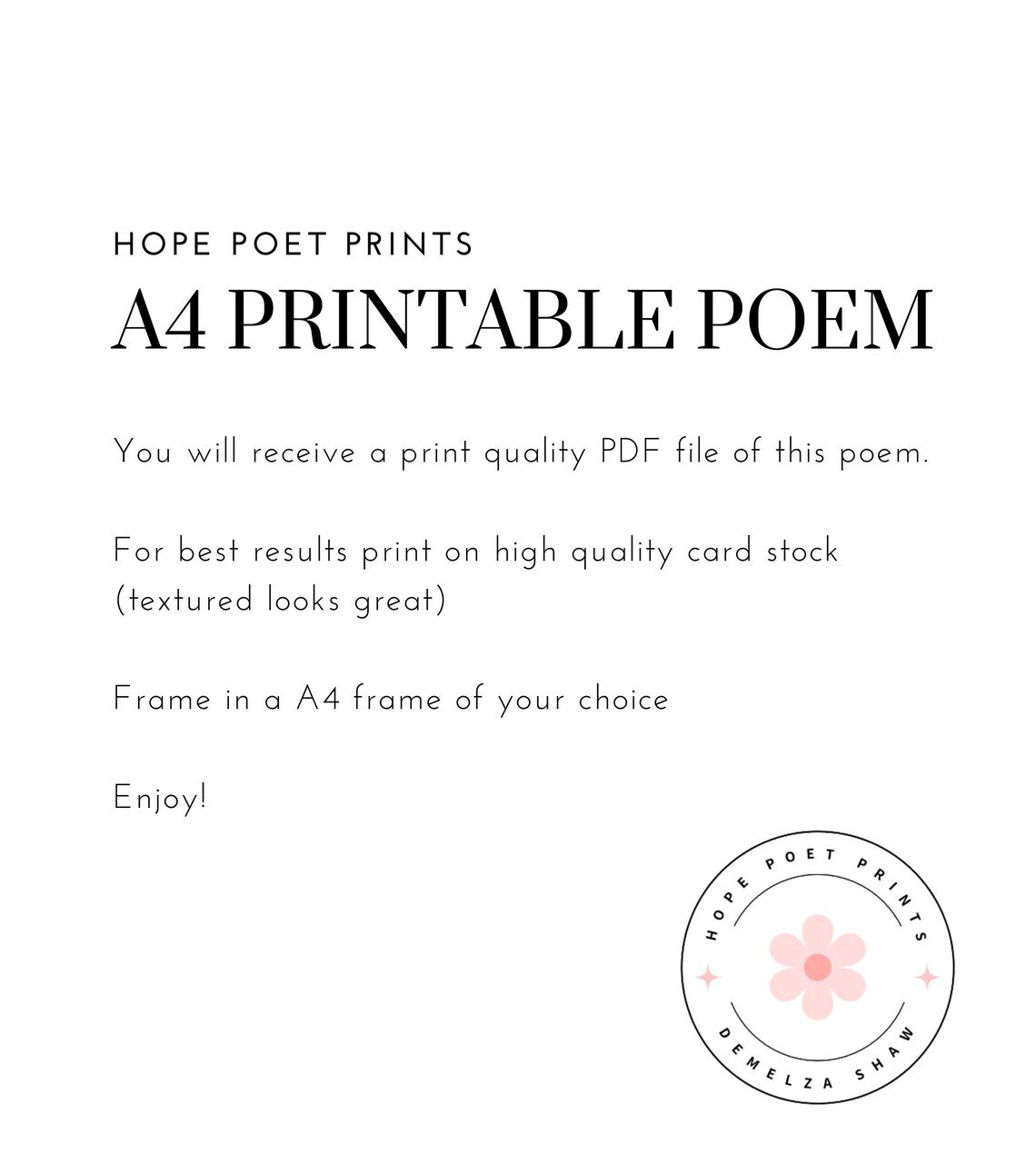 Courage - A4 Poetry Print, Prints Wall Art, Courageous Poem Digital ...