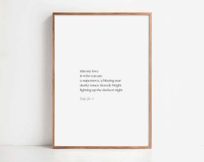 Veronica Shoffstall Love Poem Art Print After A While Poem Poster ...