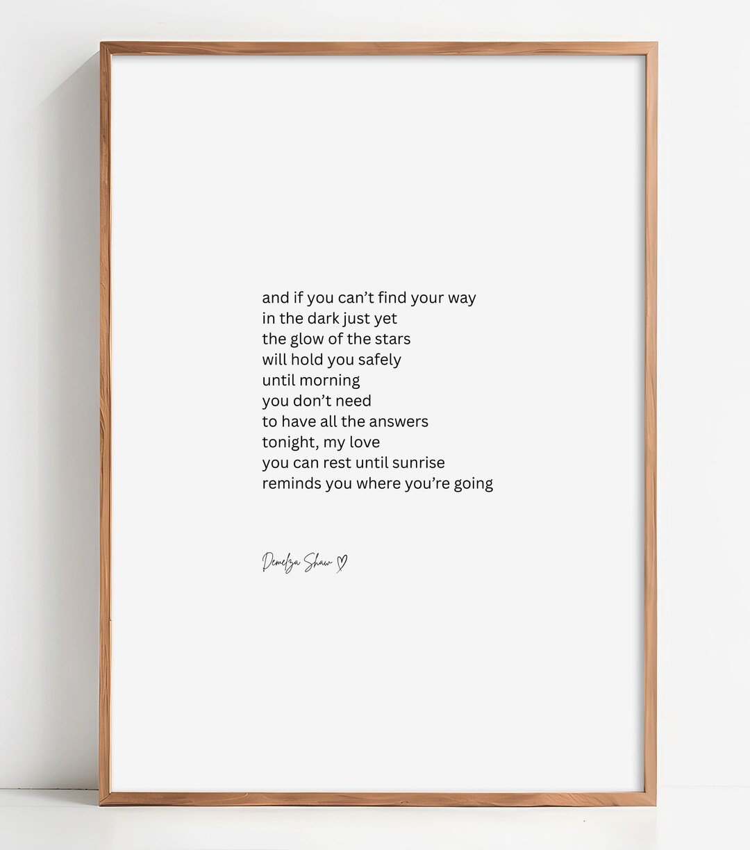 If You Can’t Find Your Way - A4 Printable Poem, Digital Poetry Print ...