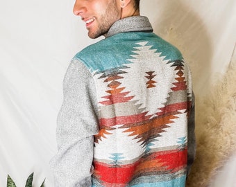 Mens Aztec Jacket | Etsy
