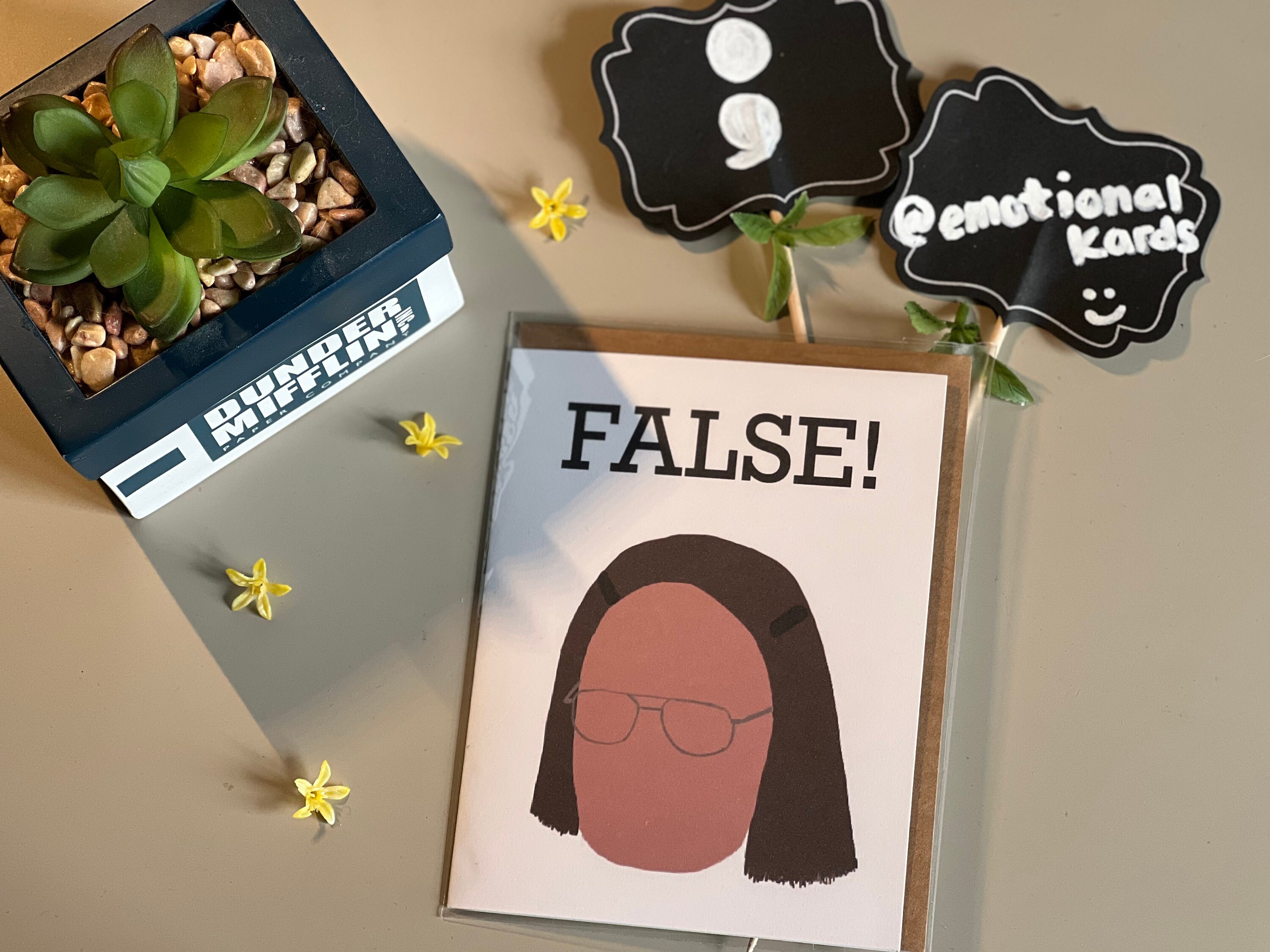 Dwight Schrute W/ Meredith Wig the Office Emotional Greeting - Etsy