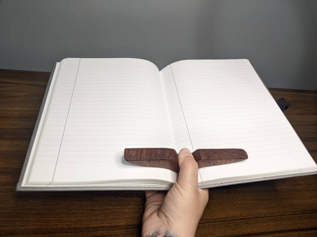 Wooden Book Page Holder 6 Thumb Grip Page Holder Reading Accessory - Etsy