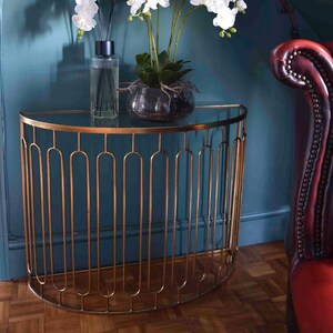 Elegant Antique Gold Console Tables With Glass Tops Set of 2 - Etsy UK