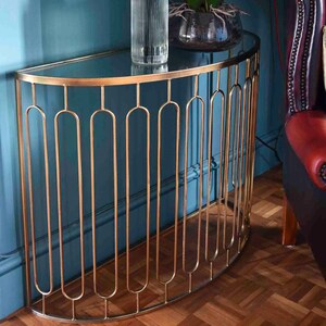 Elegant Antique Gold Console Tables With Glass Tops Set of 2 - Etsy UK