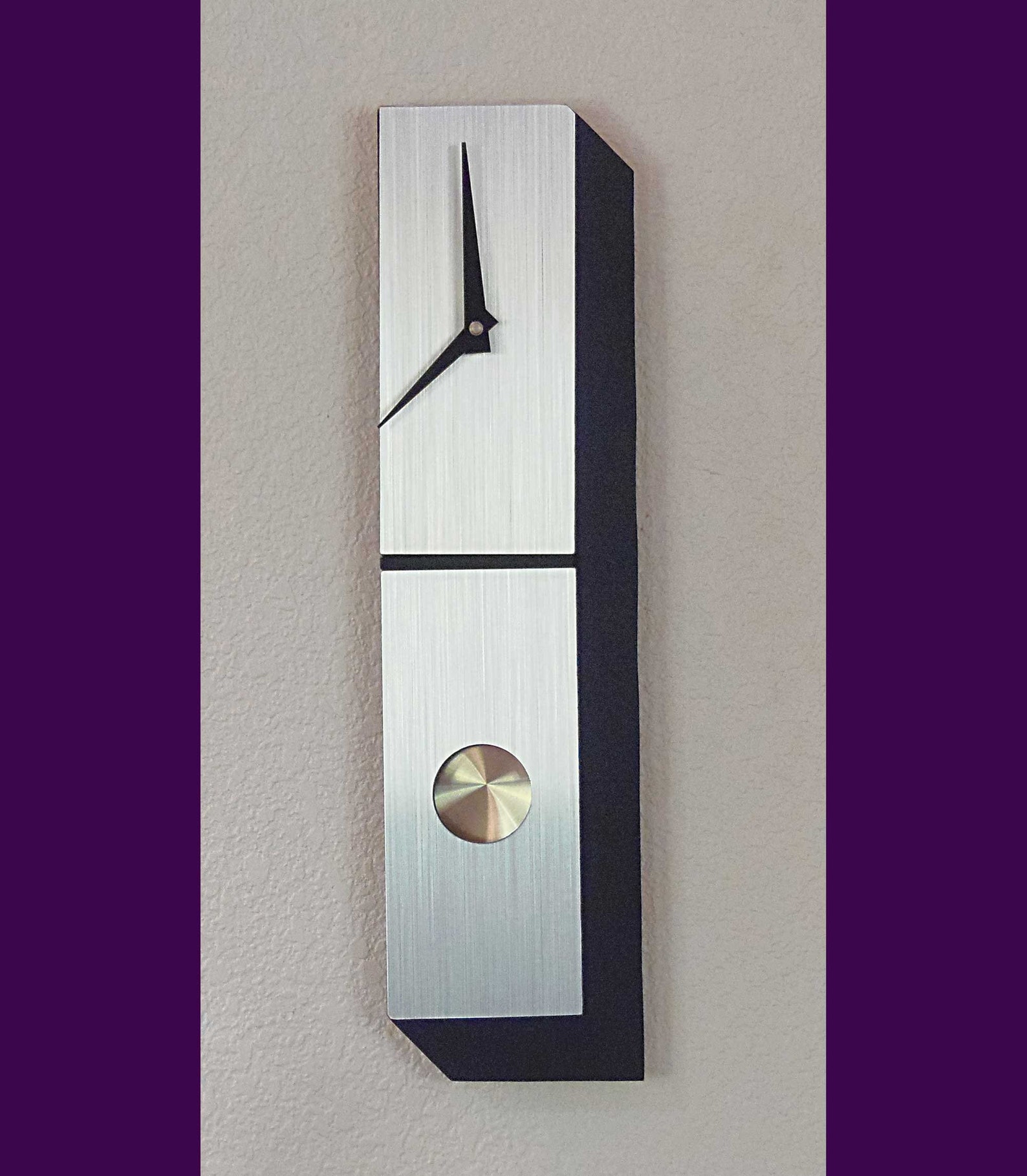 Art Deco 3d Pendulum Clock Etsy 