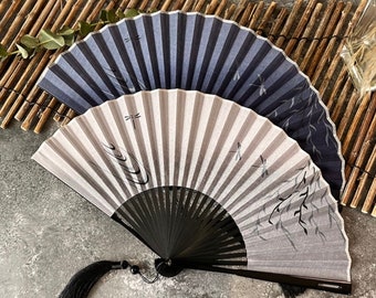Purple Hand Fan - Etsy