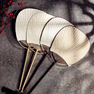 Handmade Japanese Paper Fan Japanese Vintage Uchiwa - Etsy