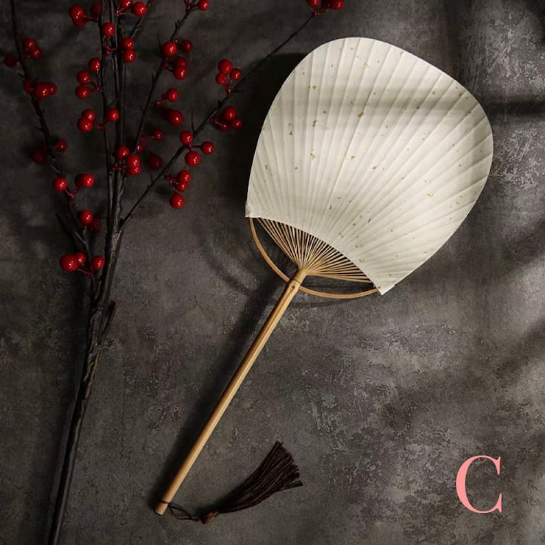 Handmade Japanese Paper Fan Japanese Vintage Uchiwa - Etsy