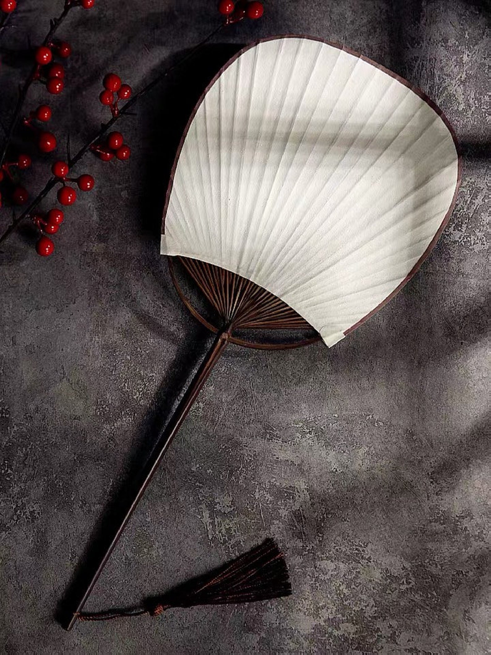 Handmade Japanese Paper Fan Japanese Vintage Uchiwa - Etsy