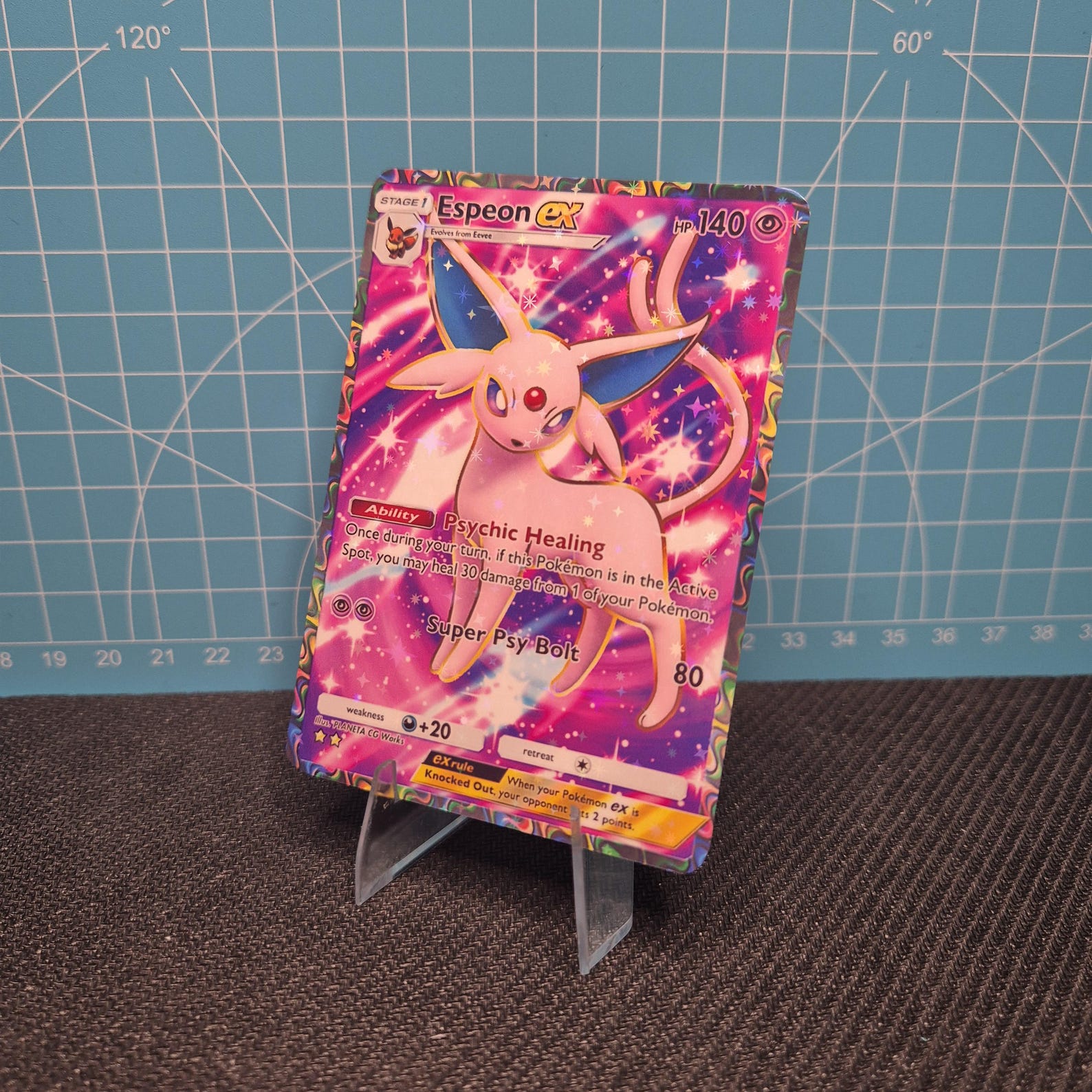 Espeon EX A4 / Wisdom of Sea and Sky / Pokemon Tcg Quality Custom Card ...