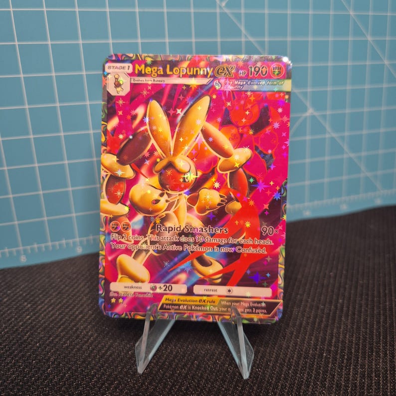 Mega Lopunny EX B1a / Crimson Blaze / Pokemon Tcg Quality Custom Card ...