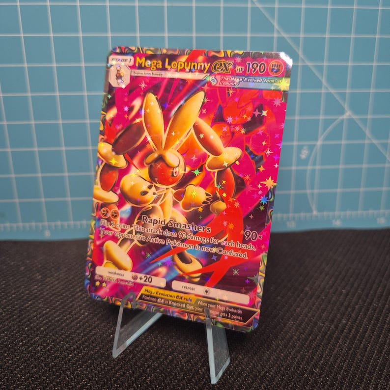 Mega Lopunny EX B1a / Crimson Blaze / Pokemon Tcg Quality Custom Card ...