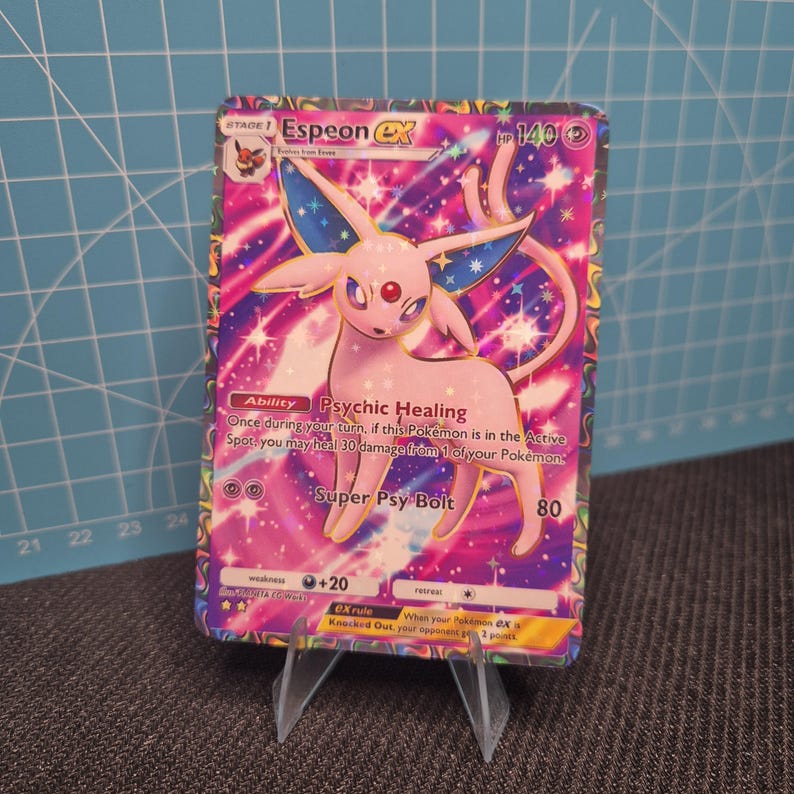 Espeon EX A4 / Wisdom of Sea and Sky / Pokemon Tcg Quality Custom Card ...