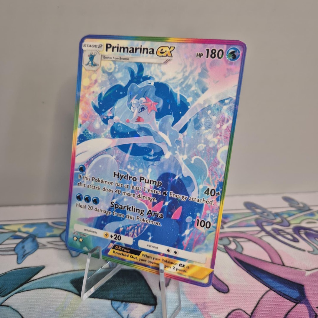 Primarina EX 87 / Eevee Grove / Pokemon Tcg Quality Custom Card - Etsy