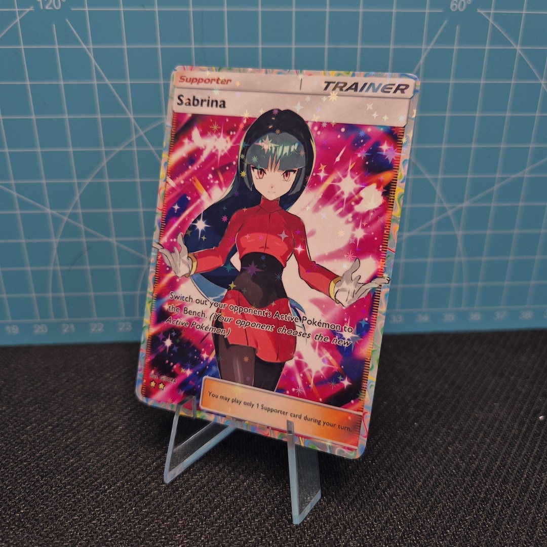 Sabrina A1 / Genetic Apex / Pokemon Tcg Quality Custom Card - Etsy