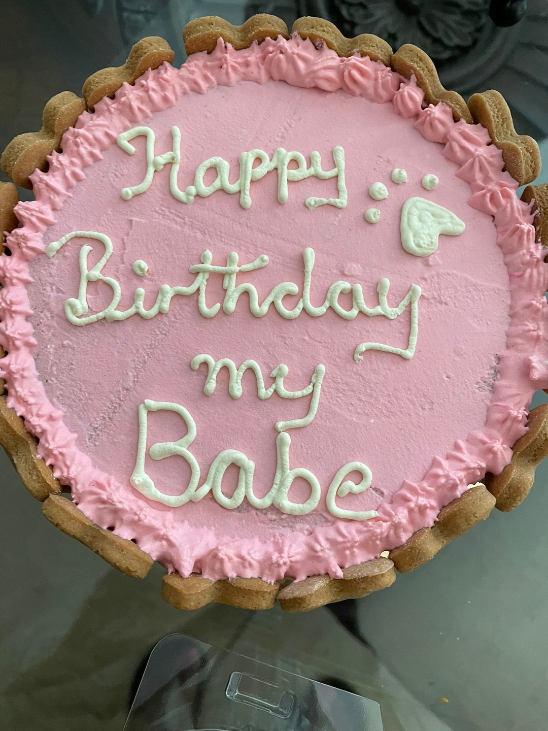 Organic Chicken Cake With Bone Biscuits, Organic Dog Birthday Cake ...