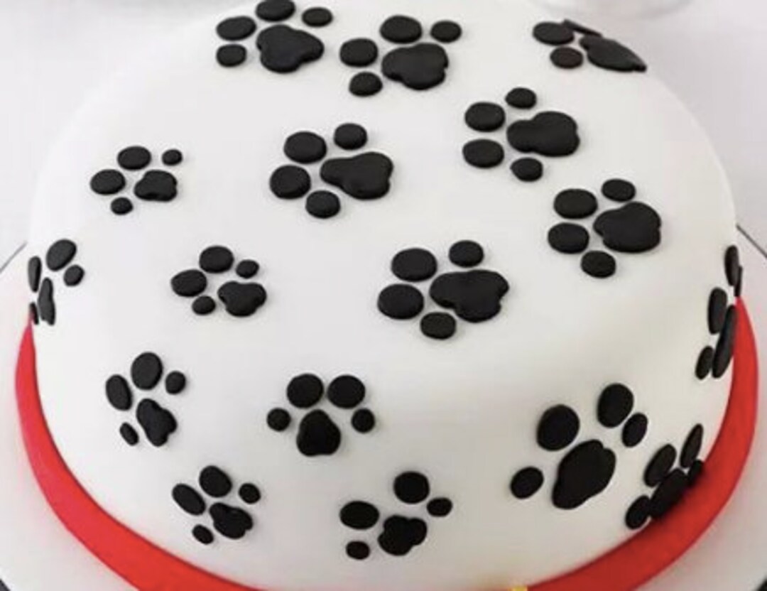 Paw Print Cake - Etsy