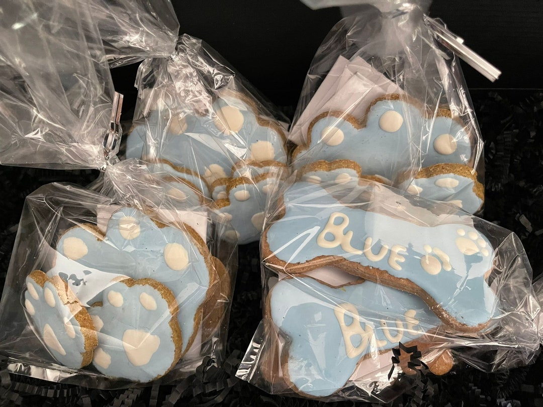 Frosted Dog Party Treats as Party Favor, Dog Treats, Dog Pawrty ...