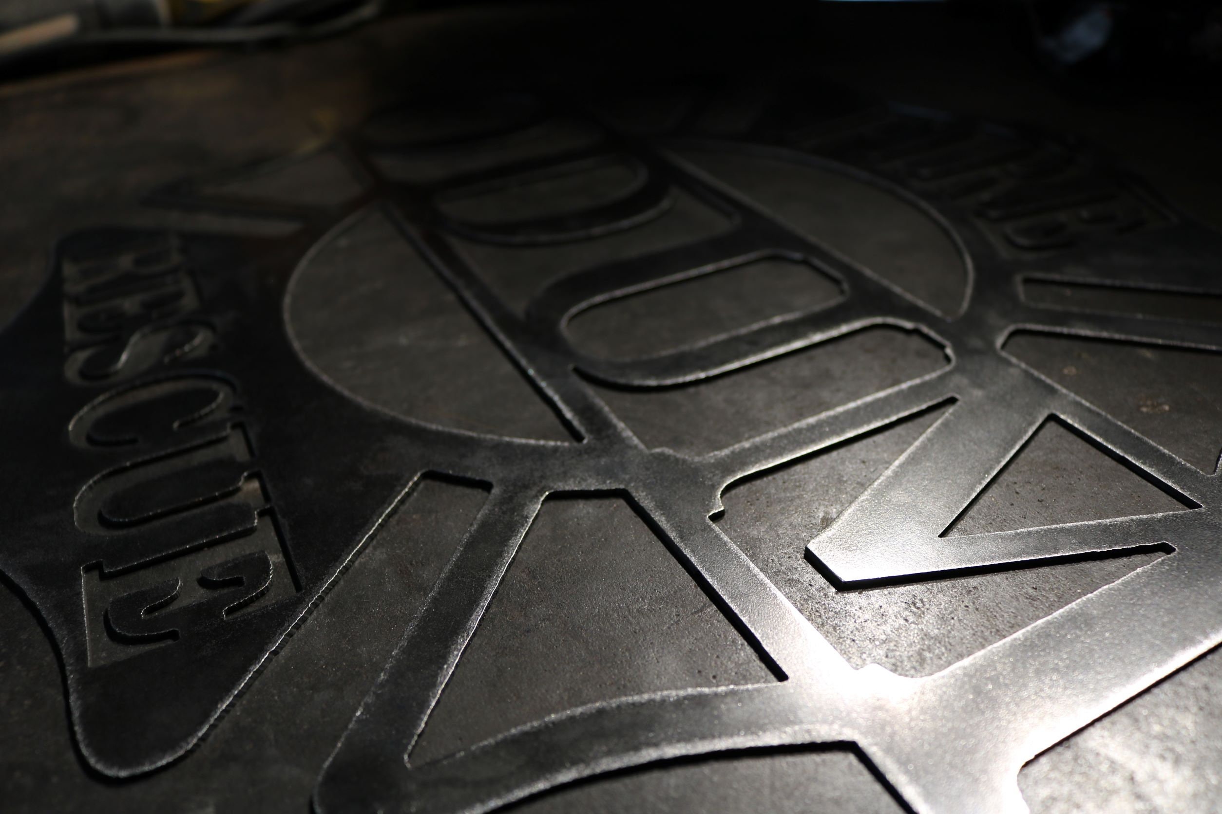 Fire Rescue Name Raw Brushed Metal Sign - Etsy