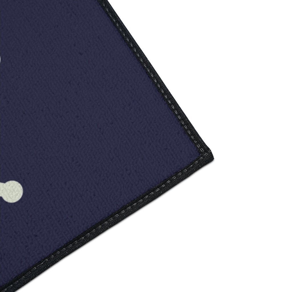 Ships Wheel Nautical Floor Mat Sailor Welcome Mat Navy Blue - Etsy