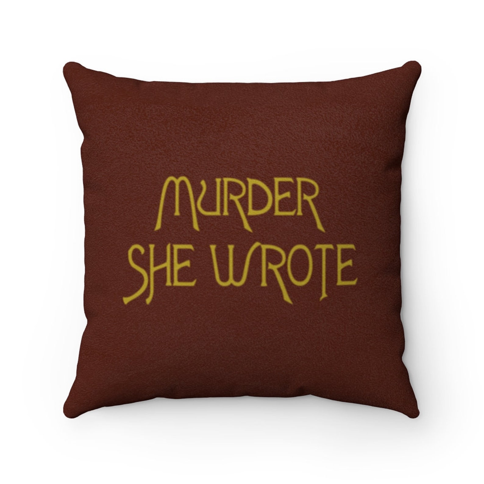 Murder She Wrote Pillow Case - Jessica Fletcher - Cabot Cove - Faux ...