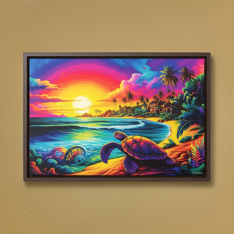 Turtle Whimsical Painting - Etsy