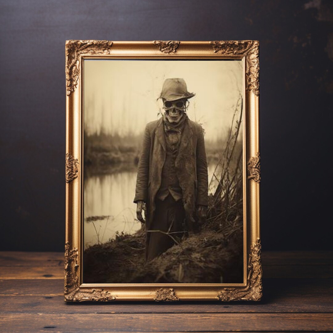 Victorian Skeleton Wall Art, Gothic Vintage Photography, Halloween ...