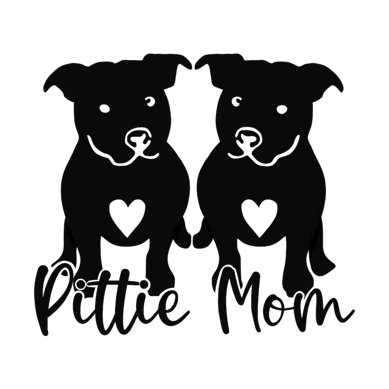 Pit Bull (pittie) Mom Png File for Cricut *DIGITAL DOWNLOAD* Png & Jpeg ...