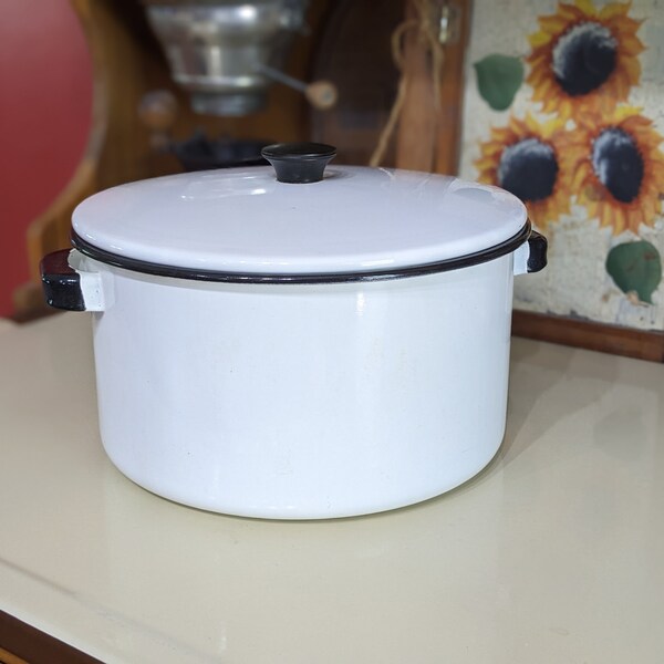 Enamelware Stock Pot - Etsy