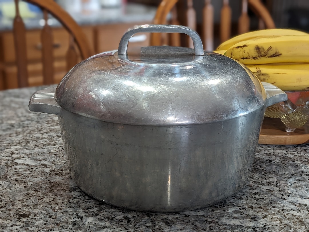 Vintage Wagner Ware Sidney O Magnalite 5 Quart Round Stock Pot 4248-P ...