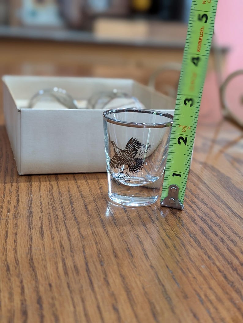 Vintage Federal Glass Shot – 1950s Rumpus Set, Game Bird Design - Etsy