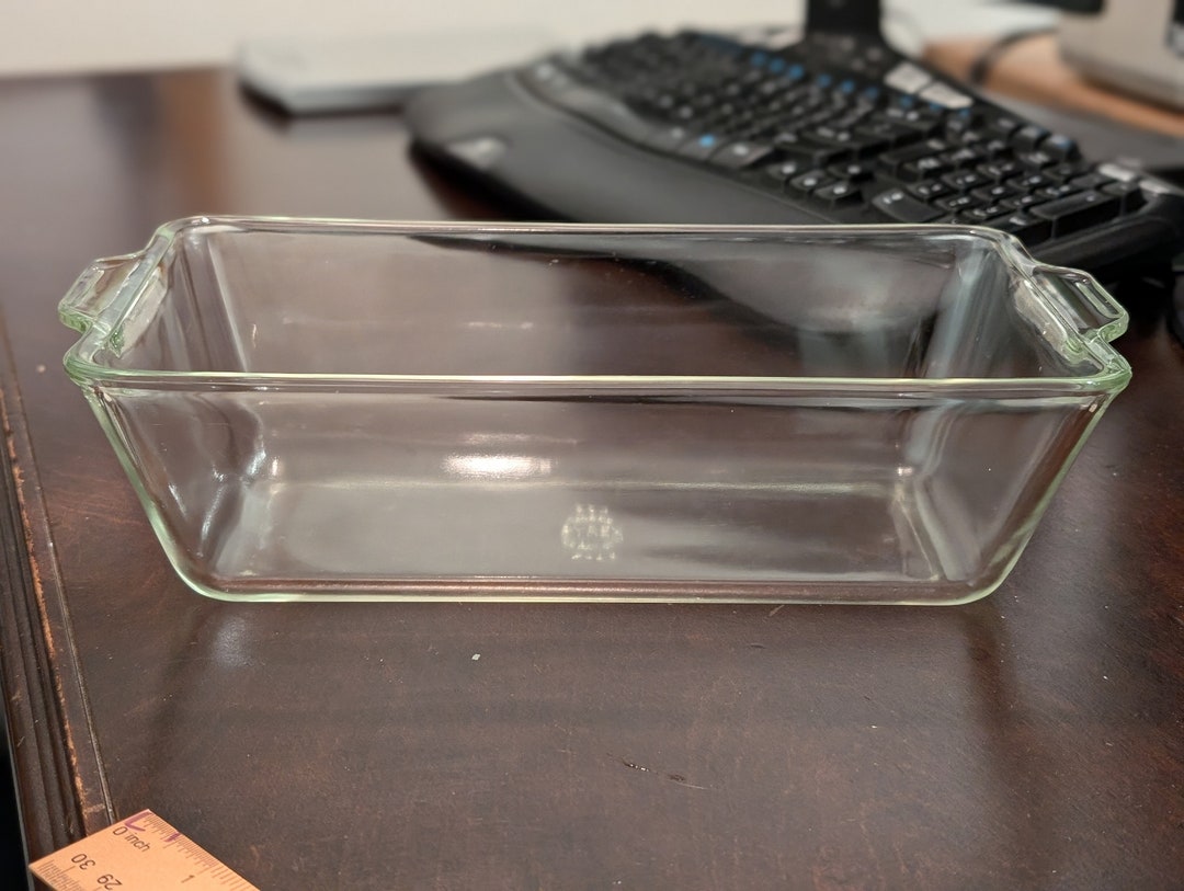 Vintage Large PYREX Loaf Pan #214 F-DD Clear Glass 10.5 X 5.5 X 3 1/4 ...