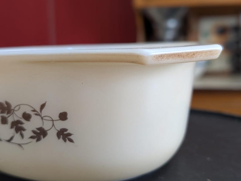 Vintage Pyrex Golden Acorn Oval Casserole – 043 – 1.5 Qt – Made in USA ...