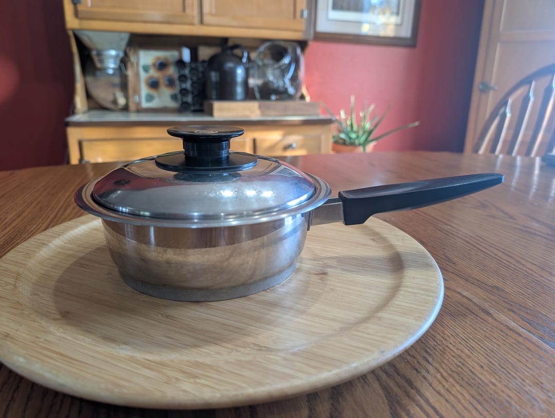 Vintage AMC Stainless Steel Sauce Pan With Lid – Model 74 – Single ...