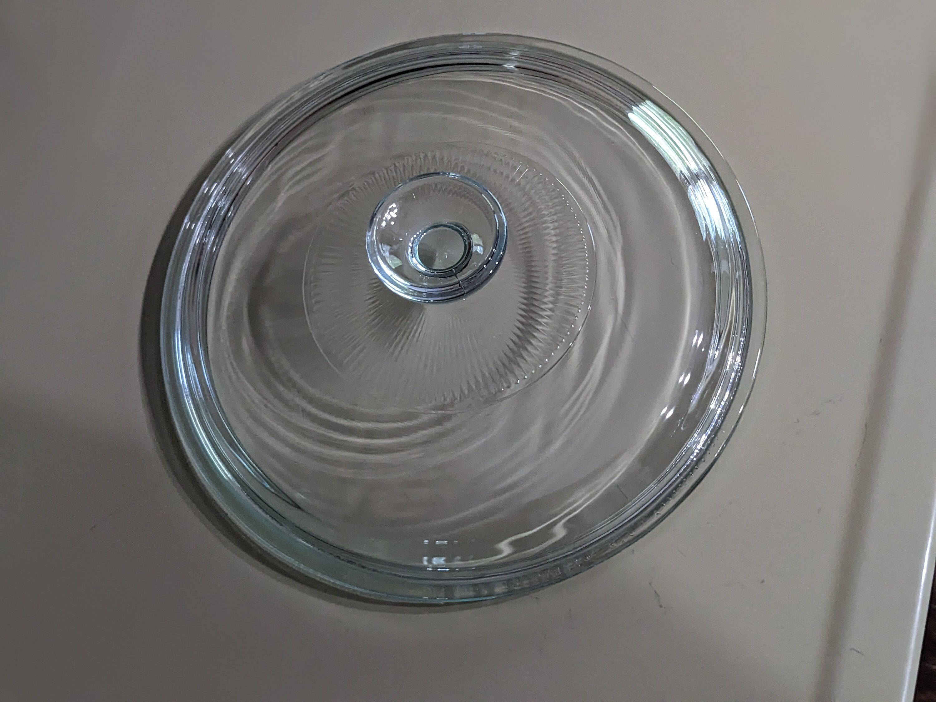 Pyrex Clear Glass Lid. Round and Ribbed Marked as G 1 C A, Ribbed - Etsy