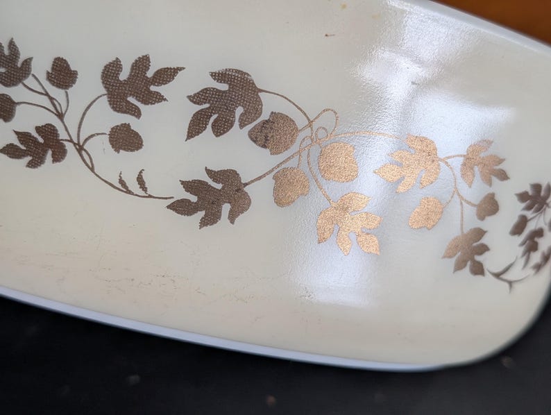 Vintage Pyrex Golden Acorn Oval Casserole – 043 – 1.5 Qt – Made in USA ...