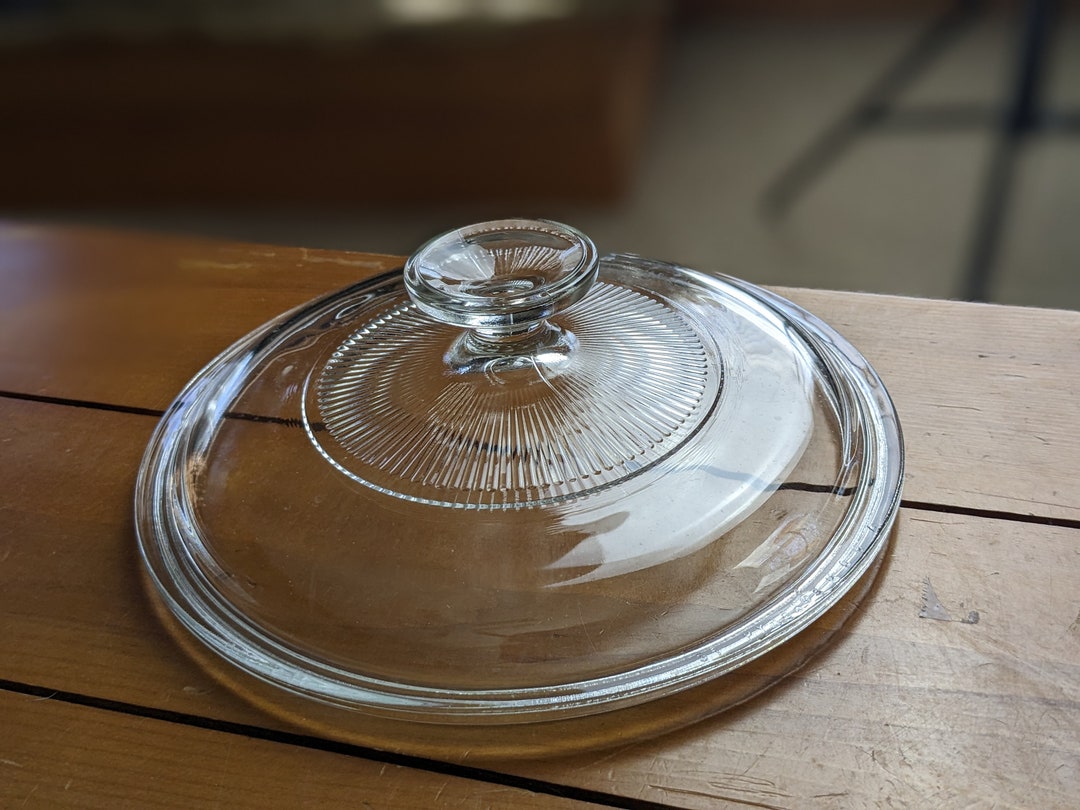 Pyrex Clear Glass Lid. Round and Ribbed G5CA - Etsy