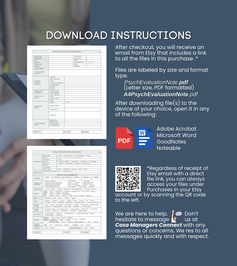 Initial Psychiatric Evaluation Template | Mental H&P Assessment, MSE ...