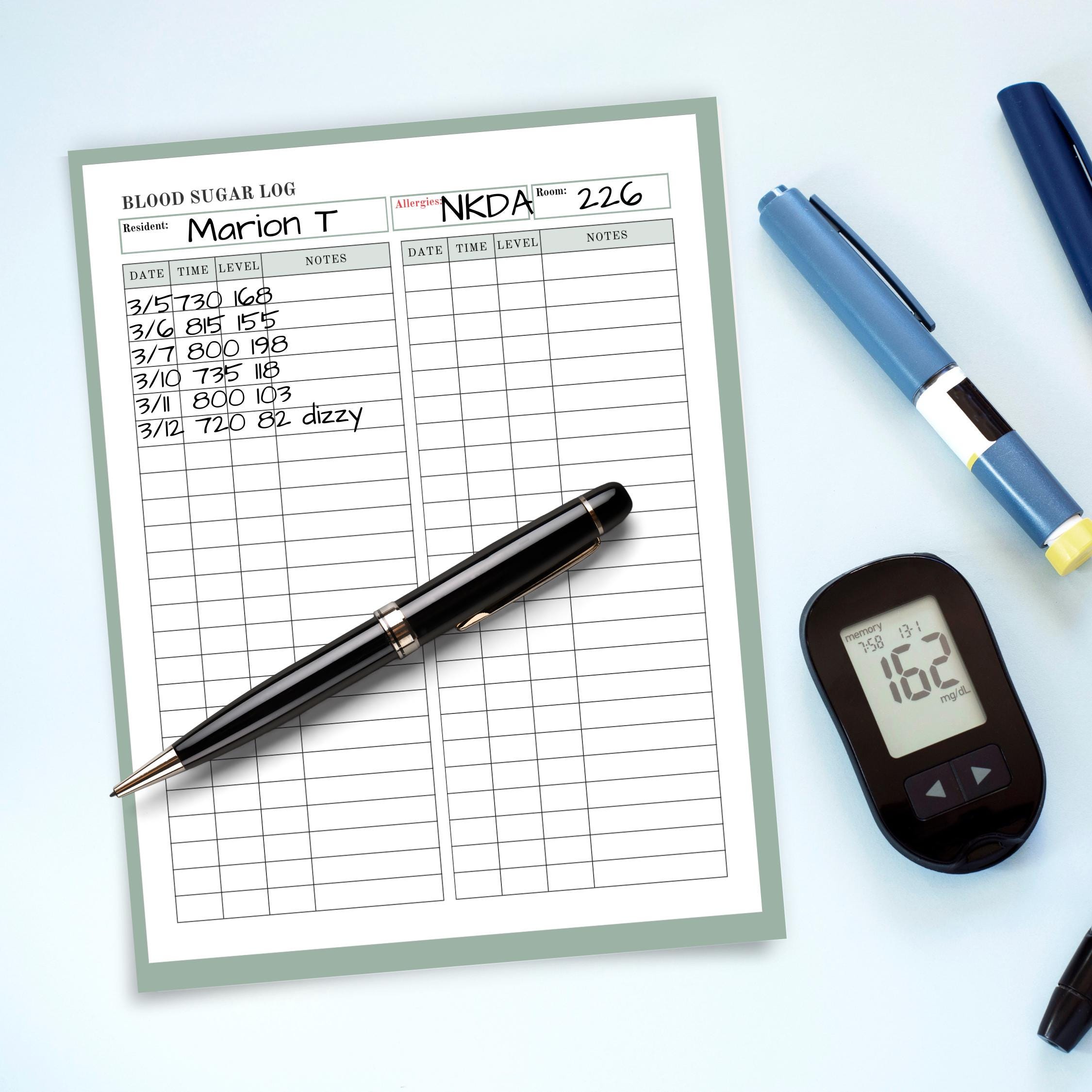 Editable Assisted Living Intake Forms: Nursing Home Resident Assessment ...