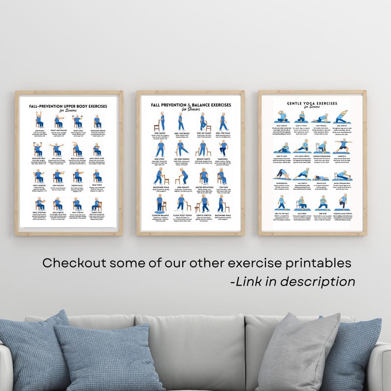 Seated Core Strengthening Exercises for Seniors Poster | 16 Chair ...