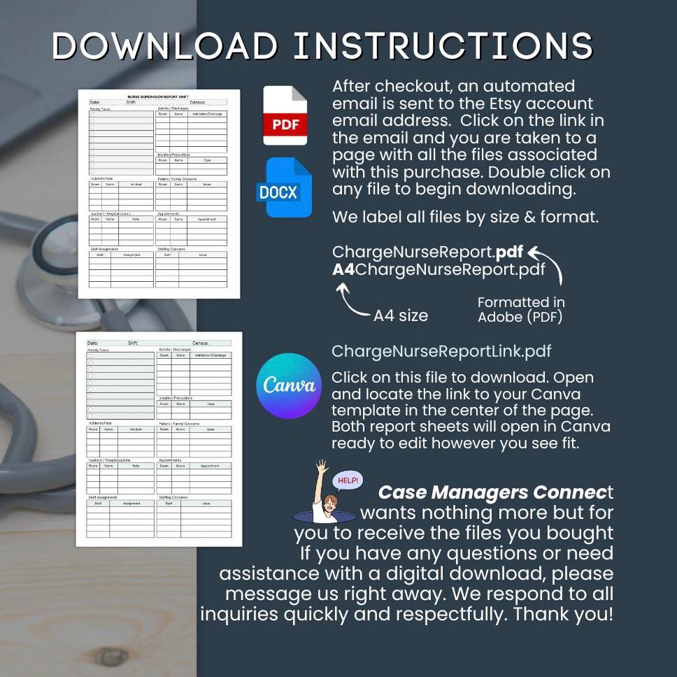 Charge Nurse Daily Report, Nursing Supervisor Brain Sheet Report, Nurse ...