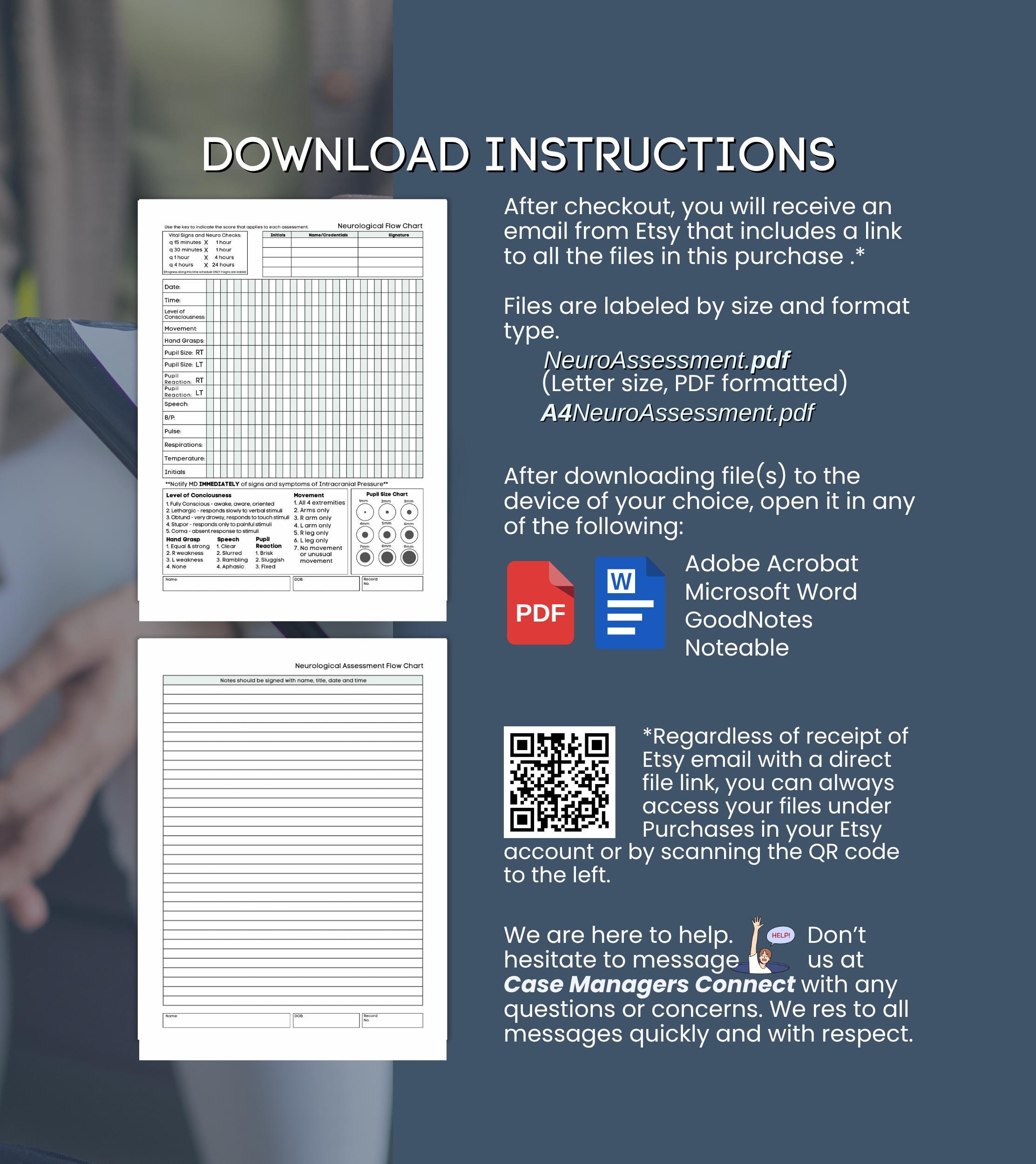 Neurological Assessment Neuro-checks Flow Sheet - Home Health and ...